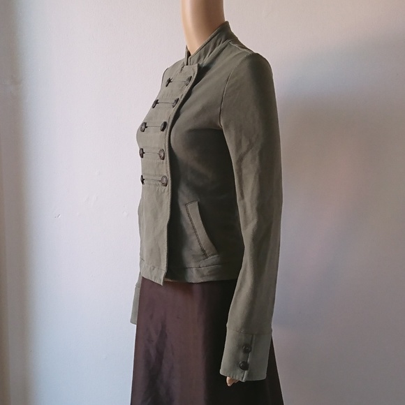 Express | Jackets & Coats | Express Military Style Green Jacket Size Xs ...